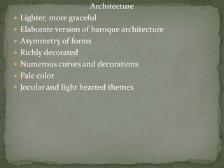 Rococo art and architecture | PPTX