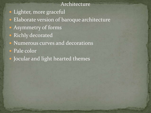 Rococo art and architecture | PPTX | Design | Fine Art