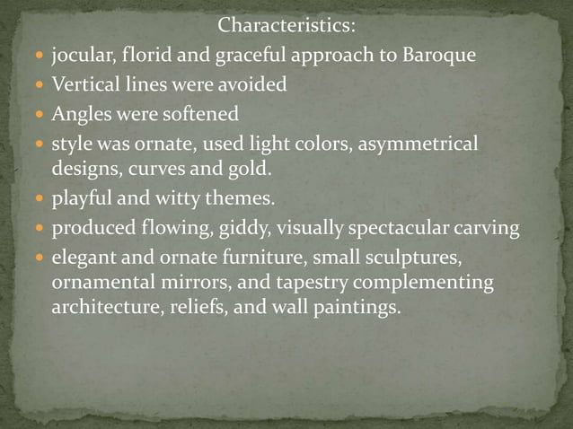 Rococo art and architecture | PPTX | Design | Fine Art