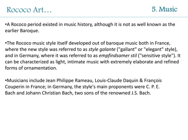 Rococo art | PPTX | Interior Decorating | Home & Garden