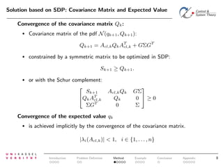 Probabilistic Control of Uncertain Linear Systems Using Stochastic Reachability | PPT