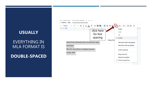 RODAS--How to Set Up a Google Doc in MLA Format | PPT