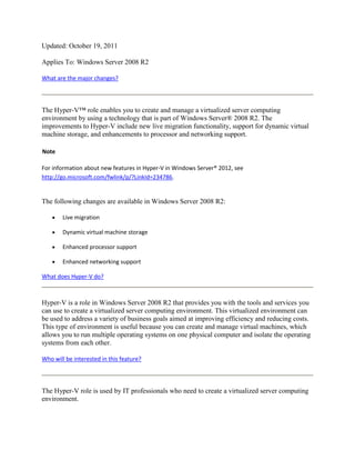 Rodc features | DOCX