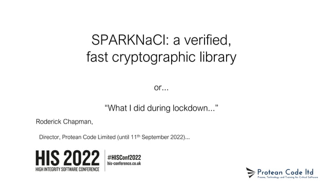 SPARKNaCl: A verified, fast cryptographic library | PDF | Web ...