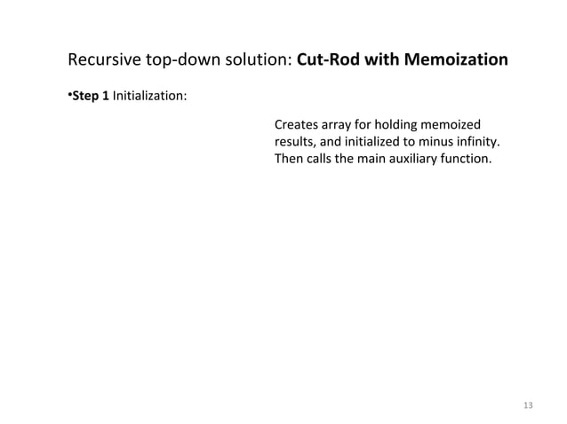 Dynamic Programming Rod Cutting Class Ppt