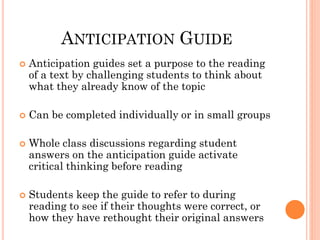 Reading Strategy FLIP chart | PPTX