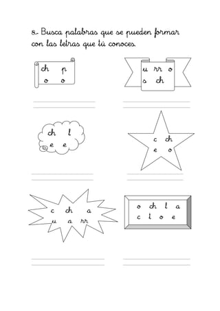 Trabajar con las letras ch | PDF