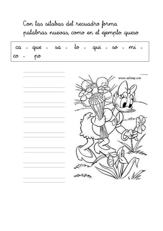 trabajar con las letras c qu | PDF