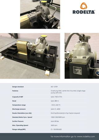 Rodelta HZC OH2 API pump brochure | PDF