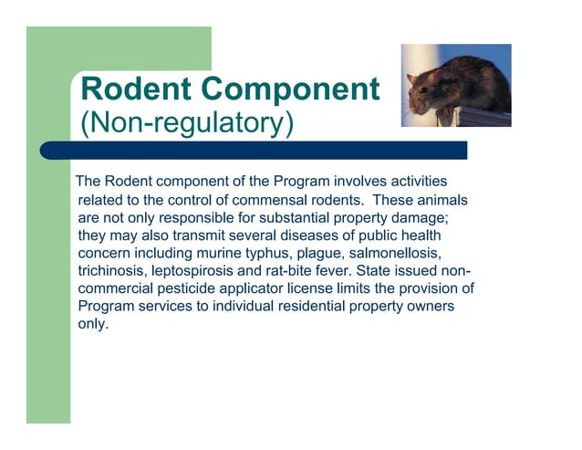 Mosquito and Rodent Control | PDF