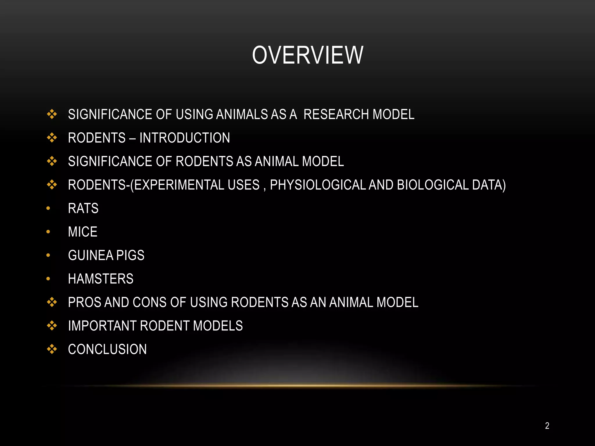 Rodents used in Drug Research | PPTX