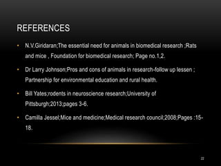 Rodents used in Drug Research | PPTX
