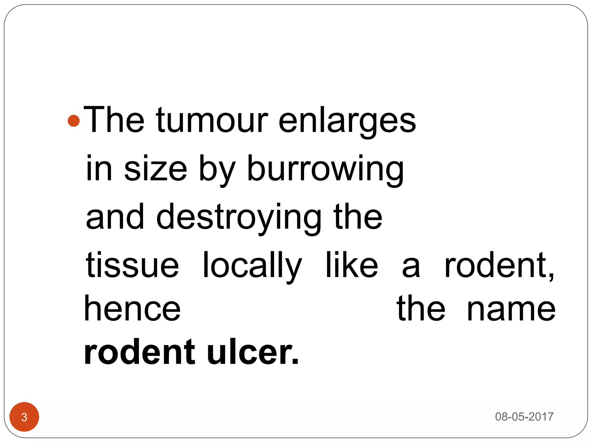 Rodent ulcer | PPTX