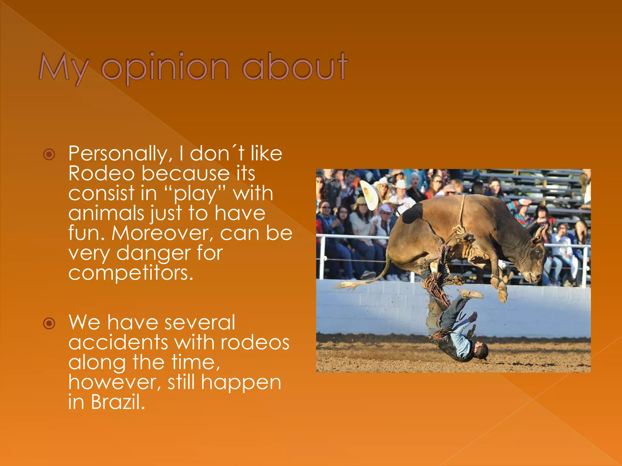 English Improving, Presentation about Rodeo | PPT