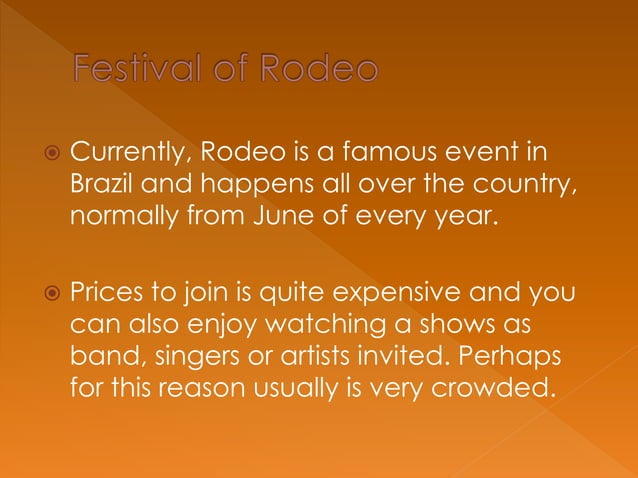 English Improving, Presentation about Rodeo | PPT