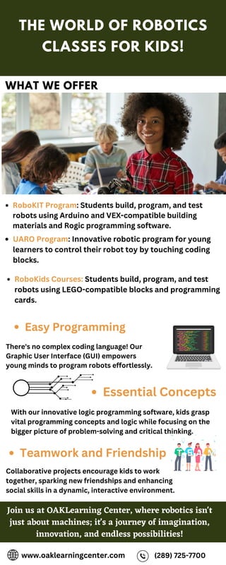 The World of Robotics Classes for Kids! | PDF