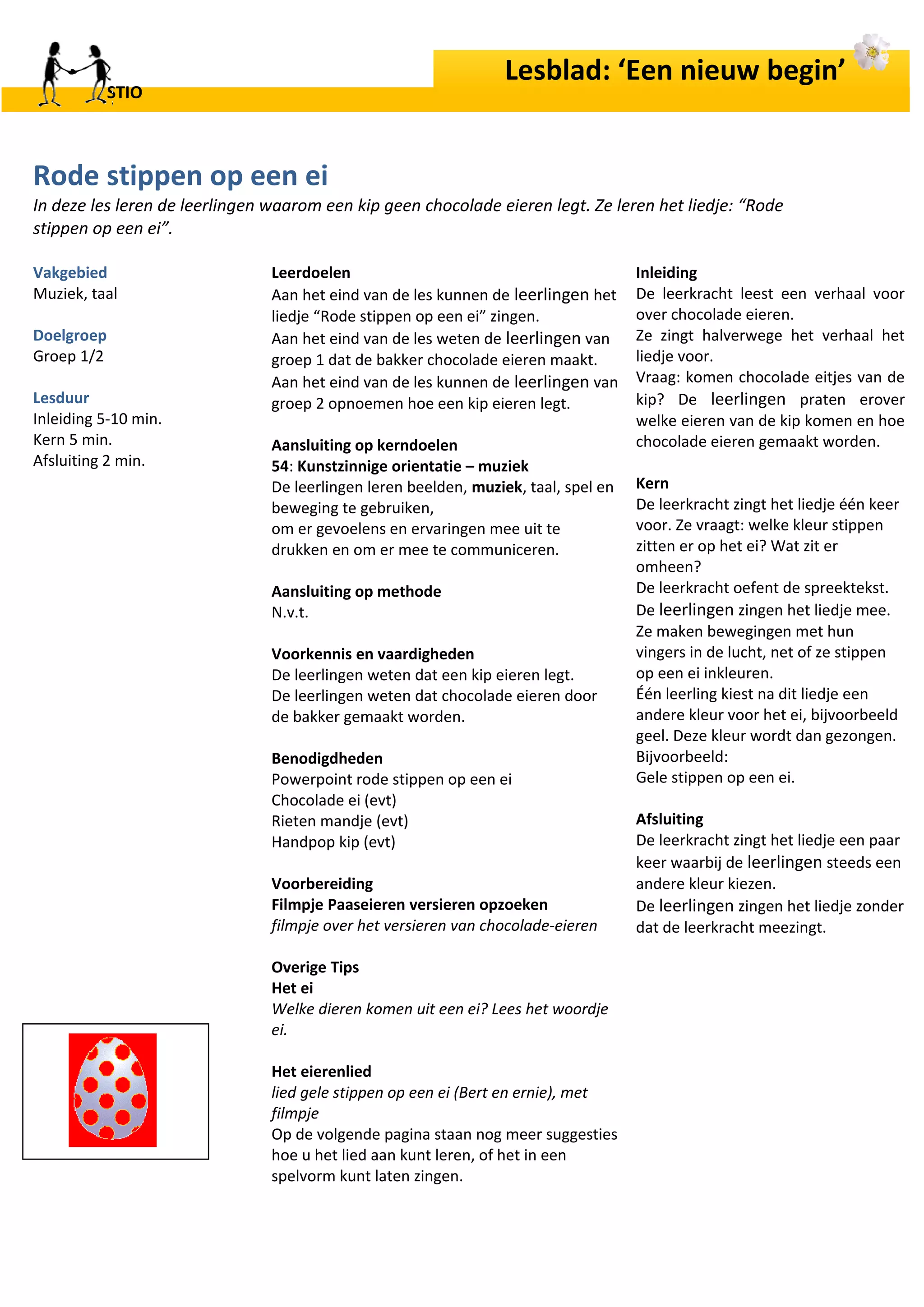 Rode Stippen Op Een Ei | DOC