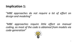 Model-Based Software Engineering: A Multiple-Case Study on Challenges and Development Efforts | PPT