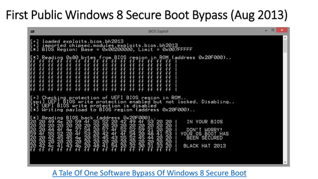 Bootkits: Past, Present & Future - Virus Bulletin | PPT
