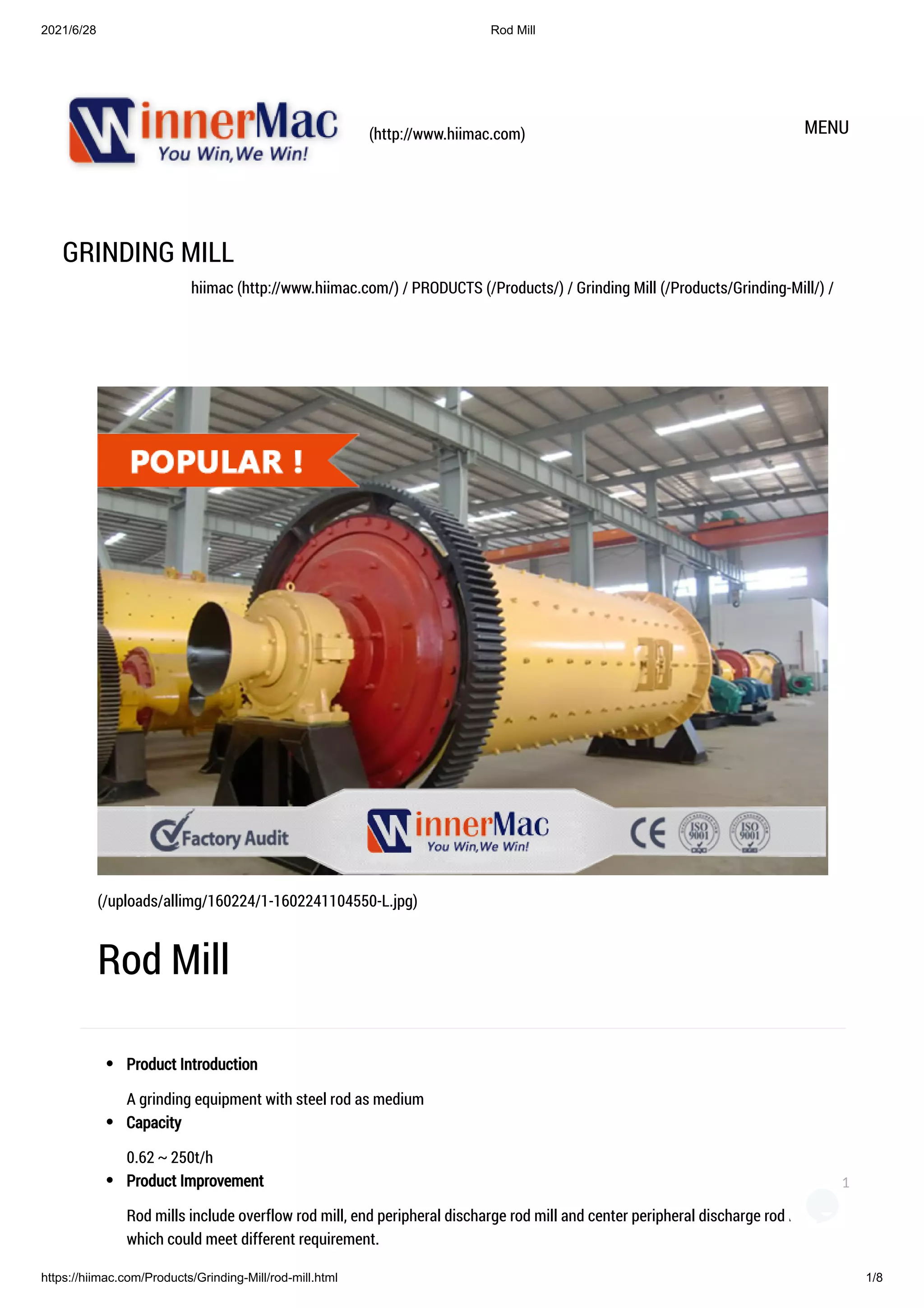 Rod mill | PDF