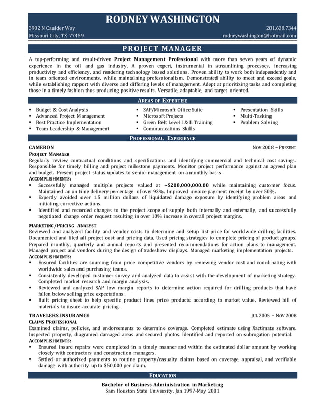 Rodney washington-1st-draft-resume2016 aw | DOCX