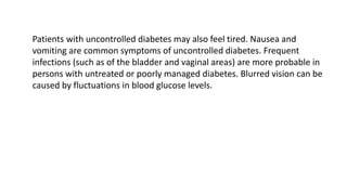 Causes, Symptoms, and Early Diagnosis of Diabetes | PPTX