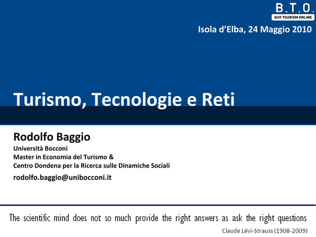Rodolfo Baggio - BTO delle Isole | PPT