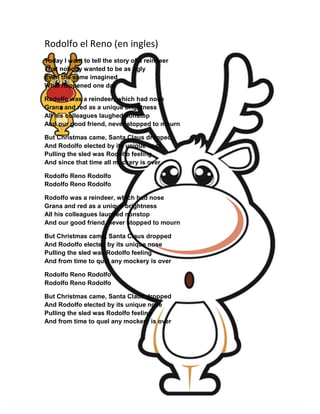 Rodolfo el reno en ingles | PDF