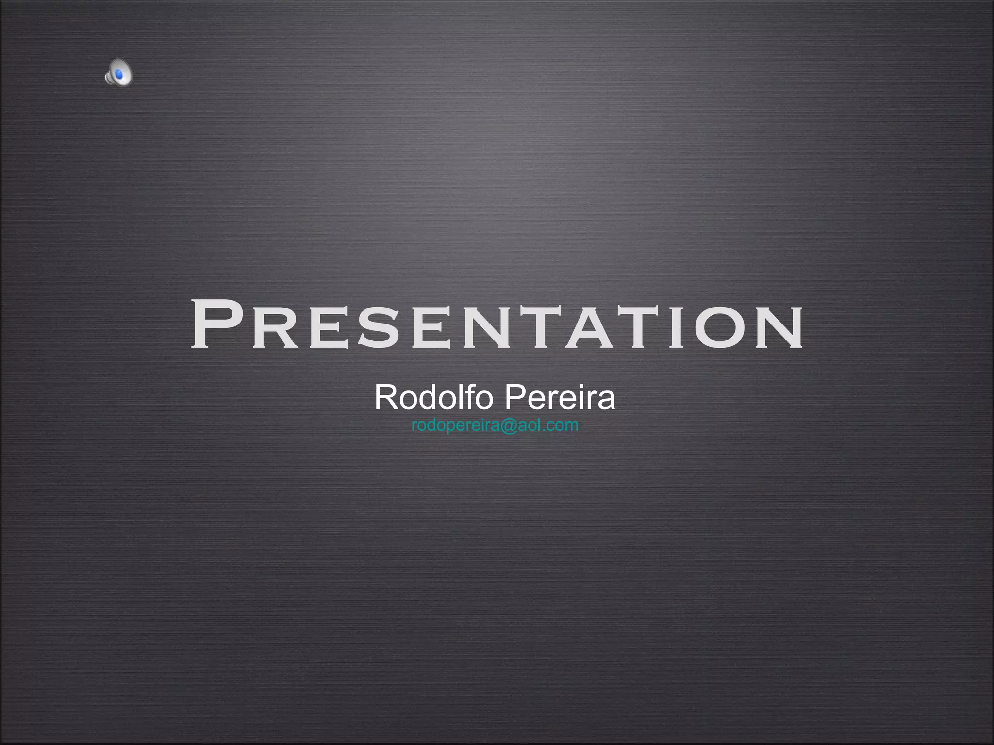 Rodolfo Pereira´s CV | PPS