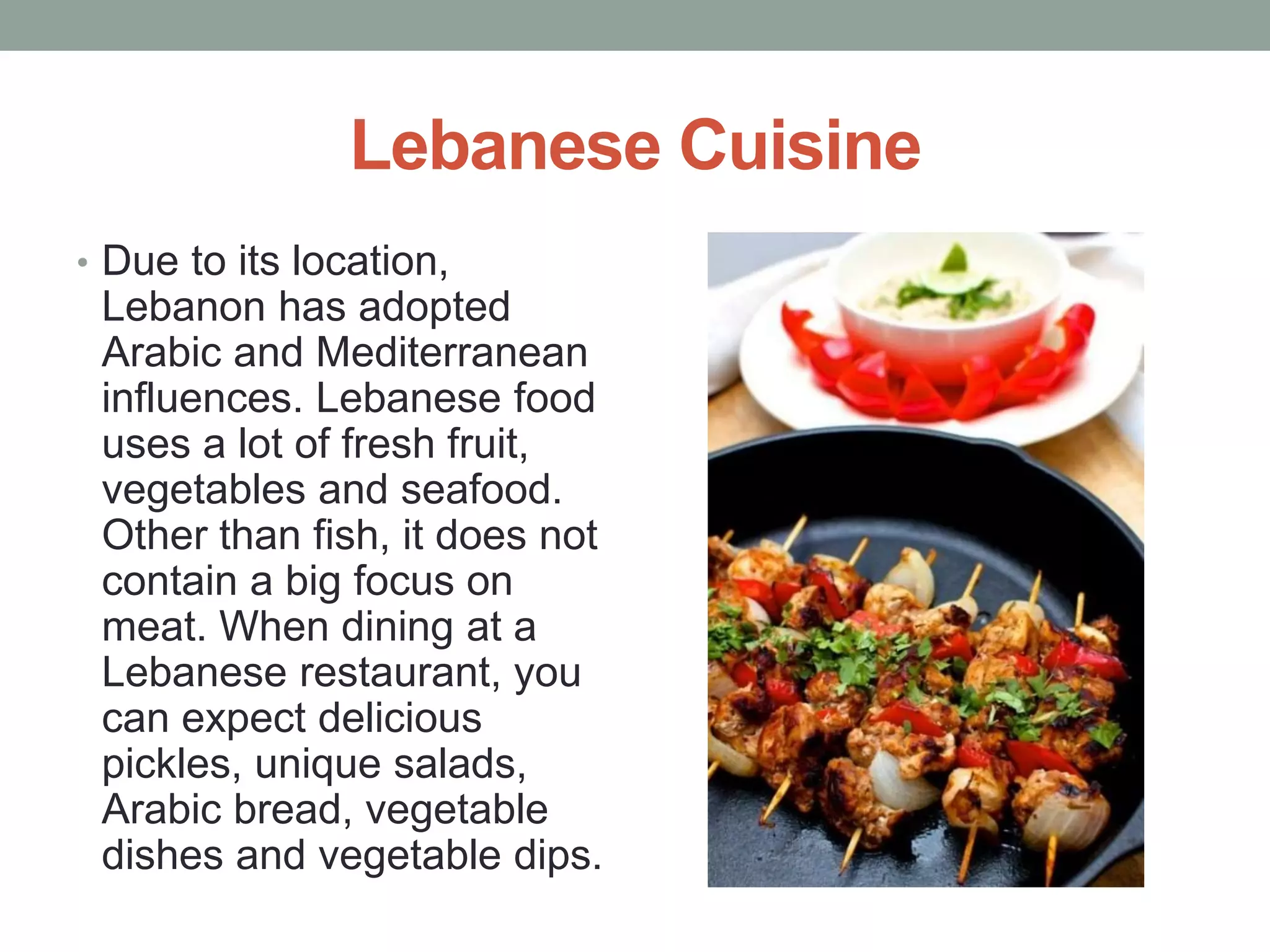 TYPES OF CUISINE | PPTX