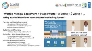 Reducing wasted medical equipment donated by iNGOs | PPTX | Healthcare ...