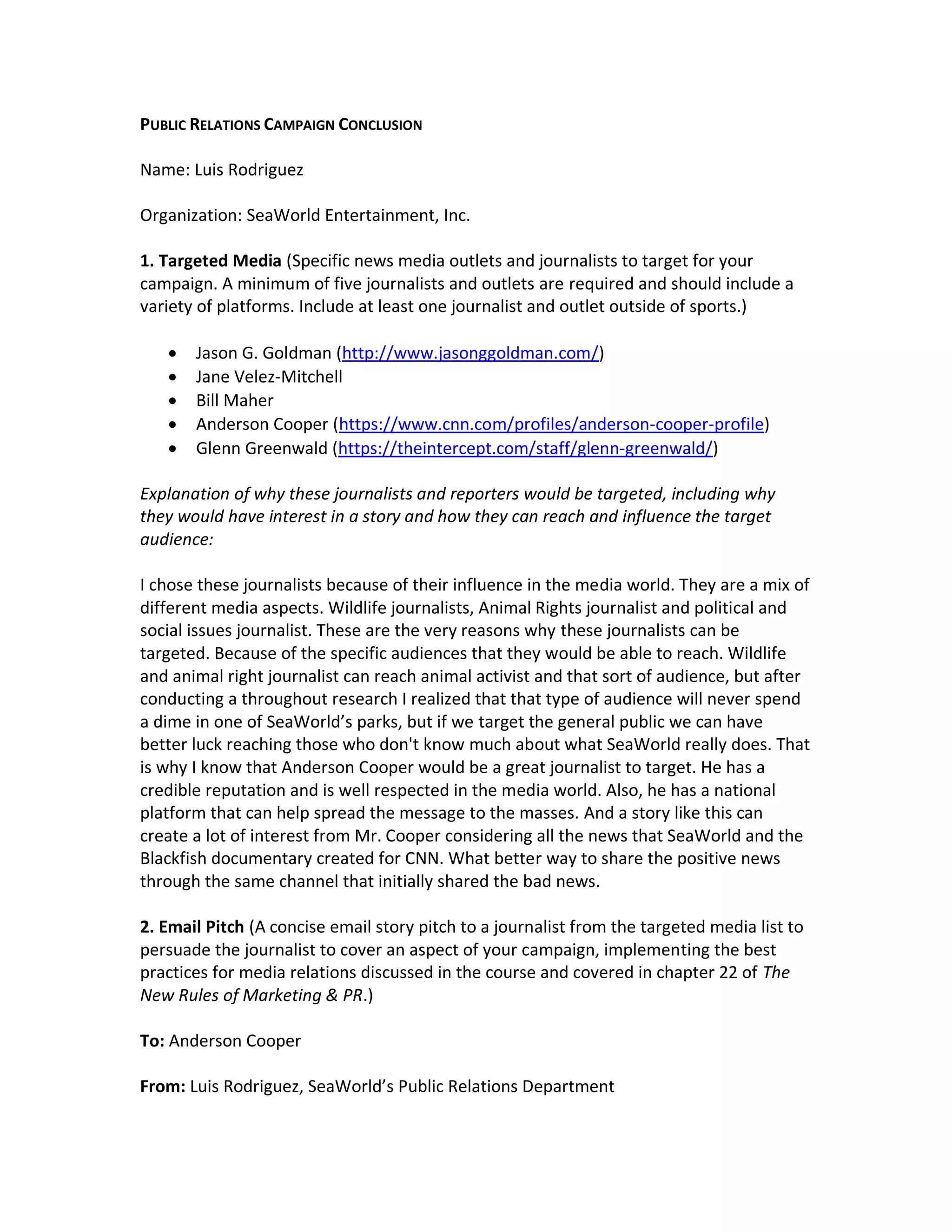 Public relations campaign proposal | PDF