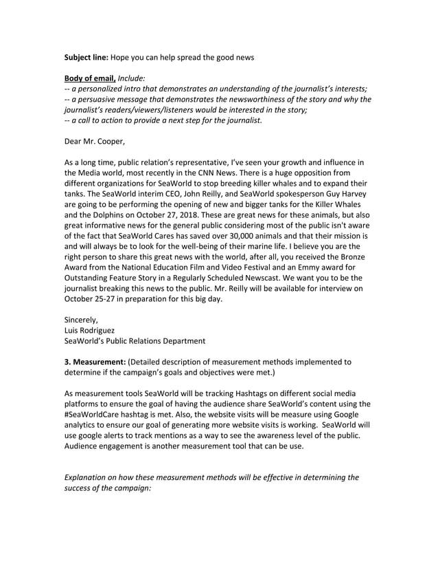 Public relations campaign proposal | PDF