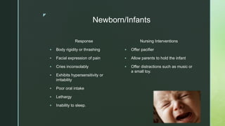 Comfort: Pain in the Pediatric Patient | PPT