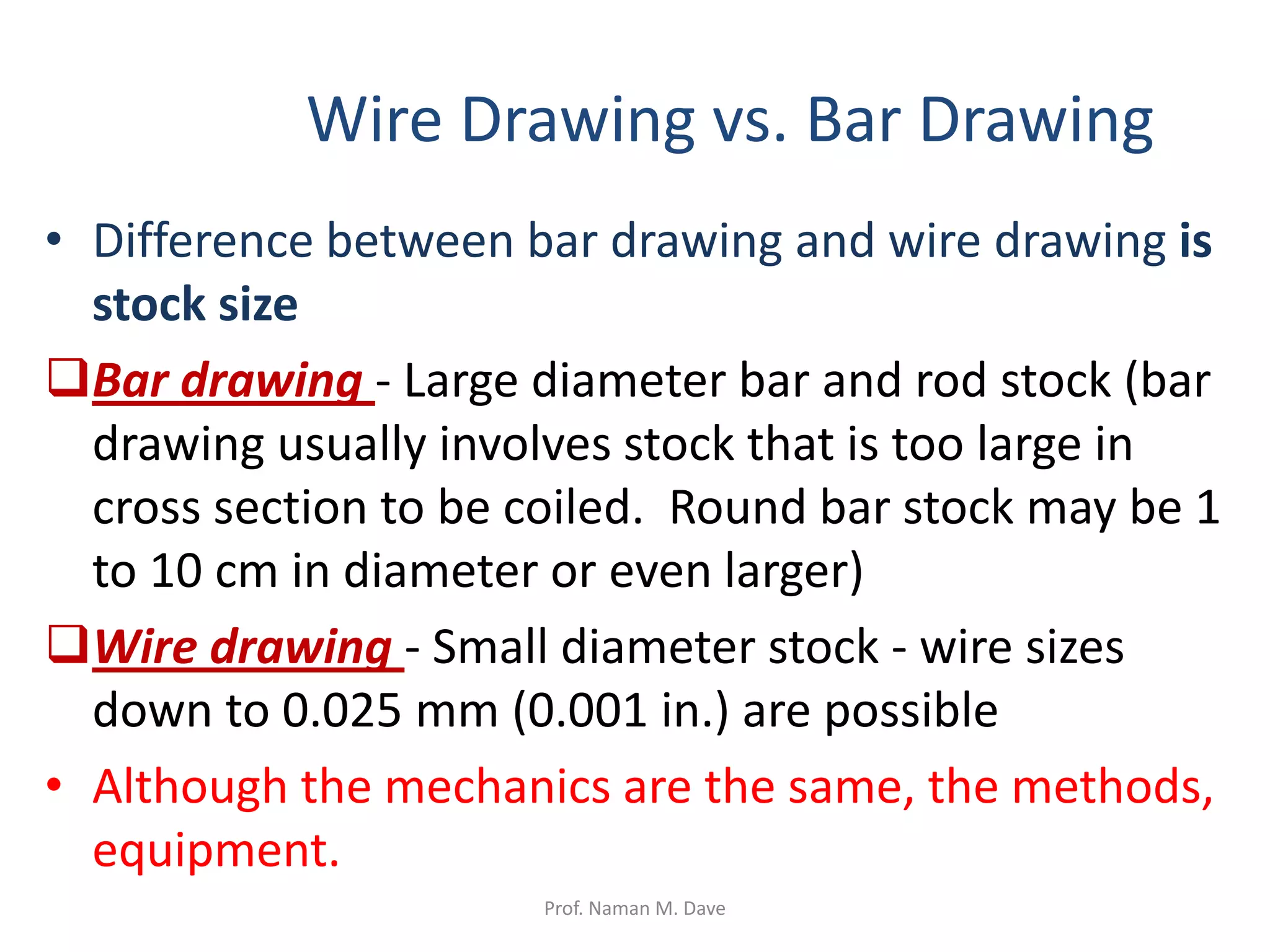 Rod, wire and tube drawing | PDF