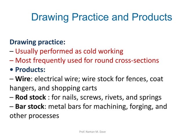 Rod, wire and tube drawing | PDF | Drawing and Sketching | Arts and Crafts