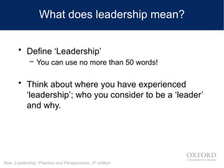 Chapter 1 Leadership Practice Introduction | PPTX