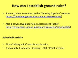 How to run effective Group Work | PPTX