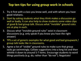 How to run effective Group Work | PPTX