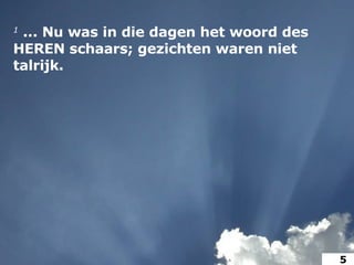 de roeping van Samuel | PPT