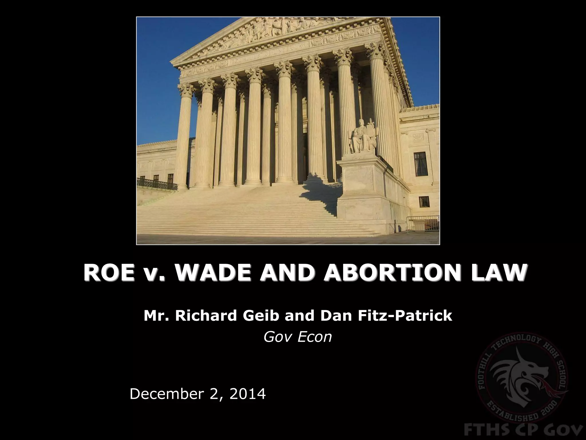 Roe v. Wade | PDF