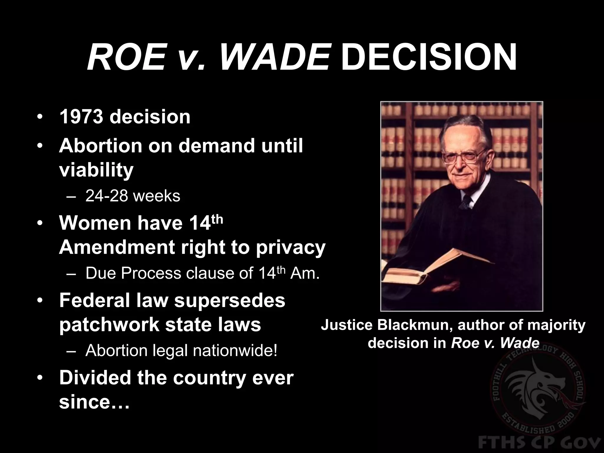 Roe v. Wade | PDF