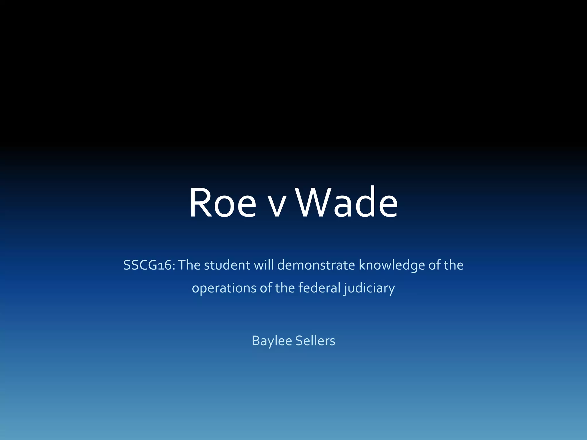 Roe v wade | PPTX