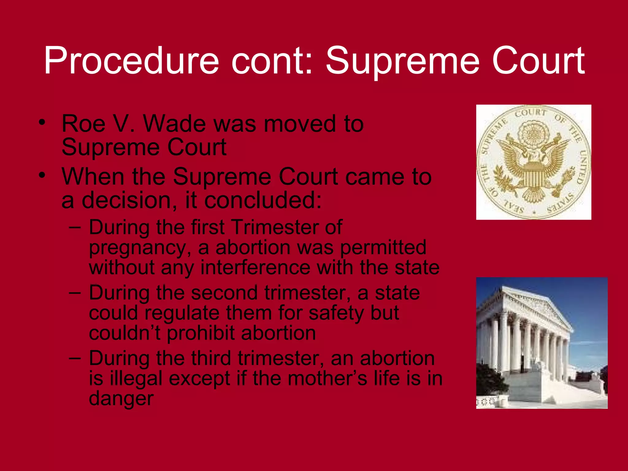 Roe V Wade Finished Ppt | PPS