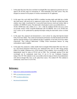 Radio Over Fiber | DOCX
