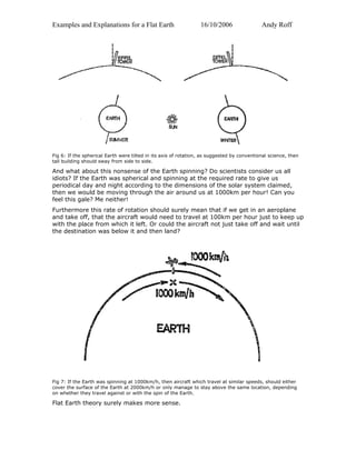 Roff andy examples and explanations for a flat earth | PDF