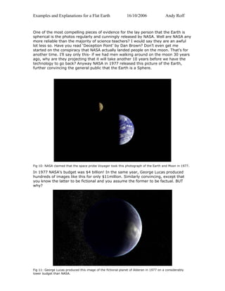 Roff andy examples and explanations for a flat earth | PDF