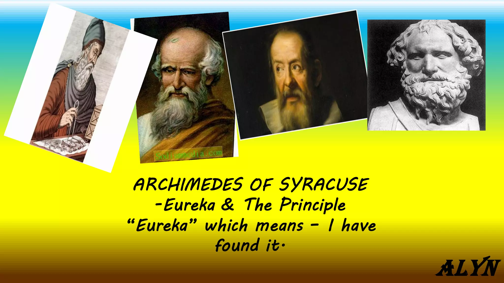 Hellenistic Mathematics -Archimedes | PPT
