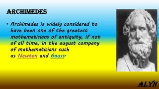 Hellenistic Mathematics -Archimedes | PDF