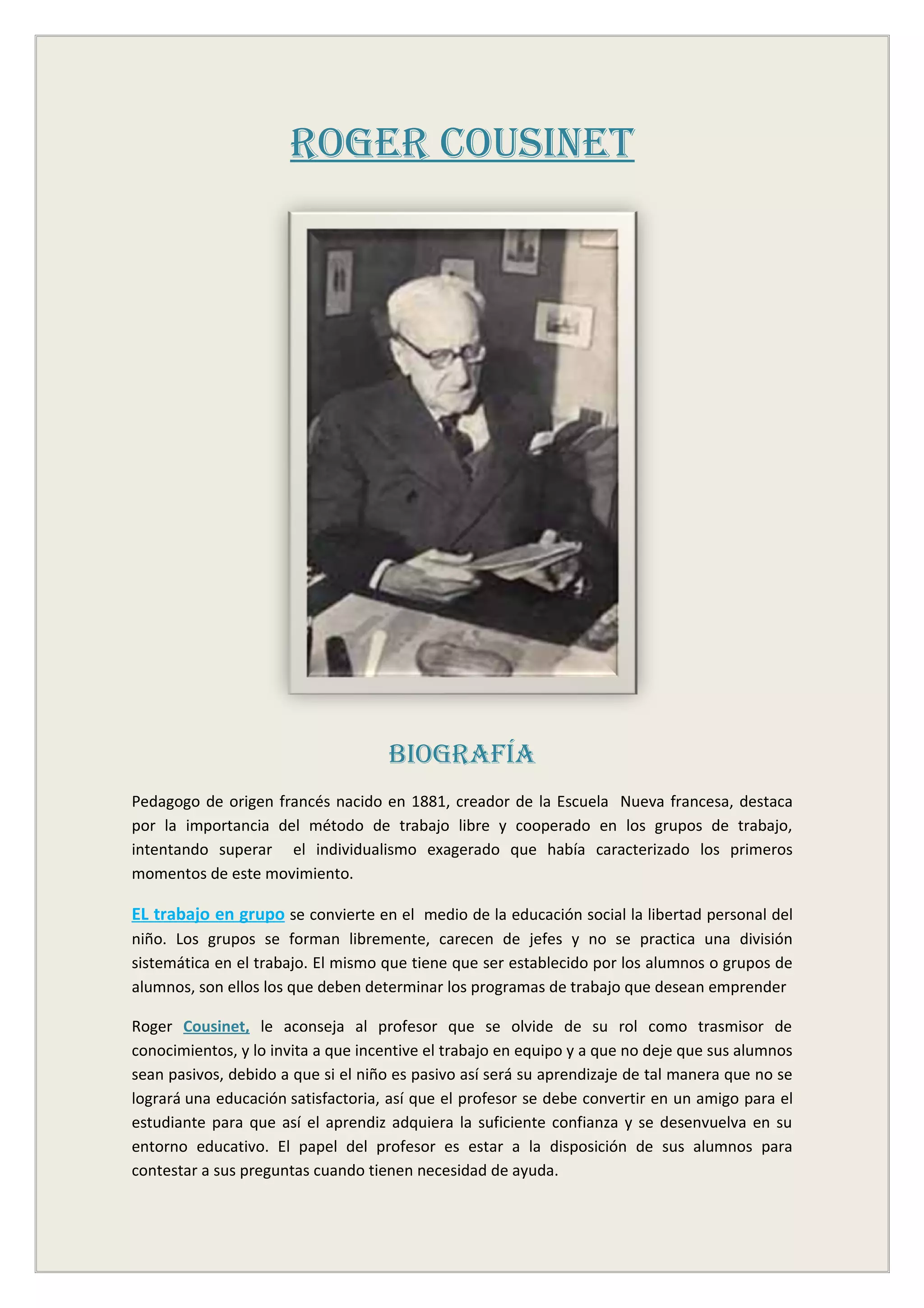 Roger cousinet | PDF